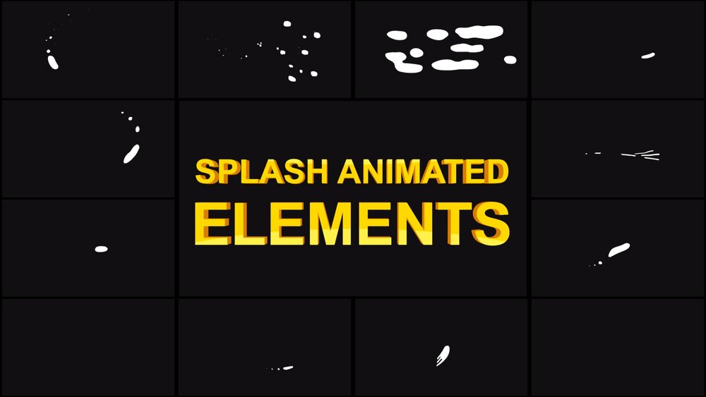 Splash Animated Elements - 2D Assets - Categories - devmyasset.com