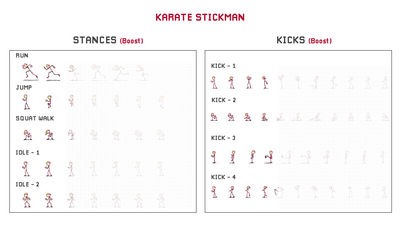 Karate Stickman (Sprite Sheets) - Buy 2D Game Assets for Developers ...
