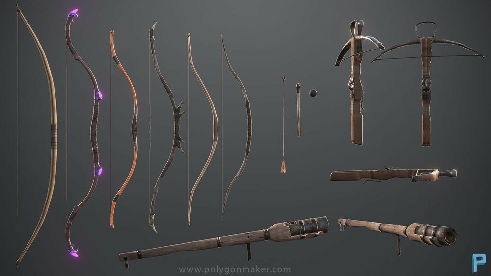 Medieval Ranged Weapons - Weapons - Categories - devmyasset.com