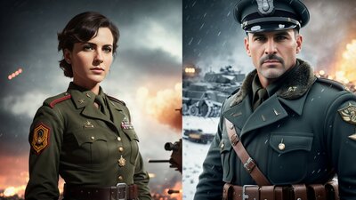 4K WW2 German Soldiers Avatars - 2D Assets - Categories - devmyasset.com