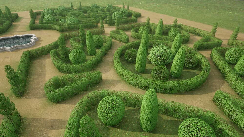 Modular Hedges And Bushes - Buy Architectural Visualization Assets ...